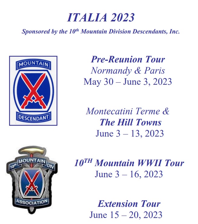 Italy Trip – 10th Mountain Division Descendants, Inc.